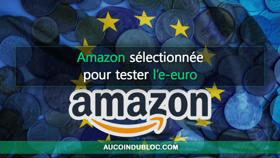 Amazon sélectionnée pour tester l'e-euro - Au Coin du Bloc