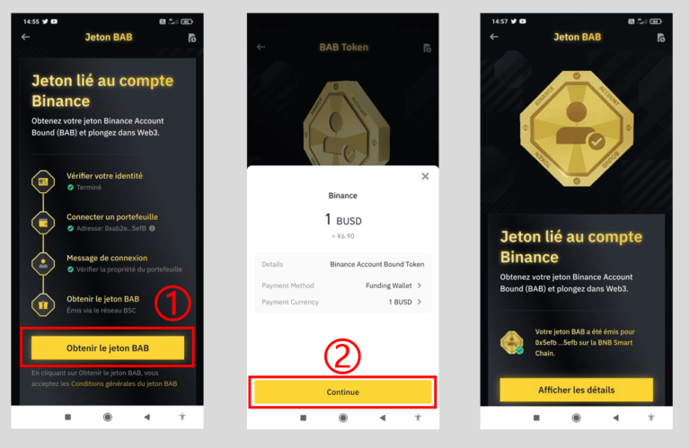 Comment mint son Binance Account Bound (BAB) Token