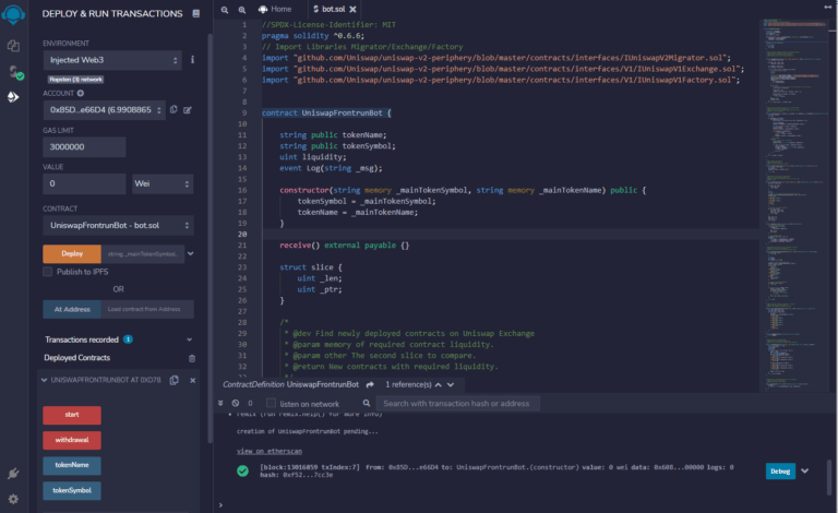 Arnaque crypto avec le bot front-run Solidity - Au Coin du Bloc