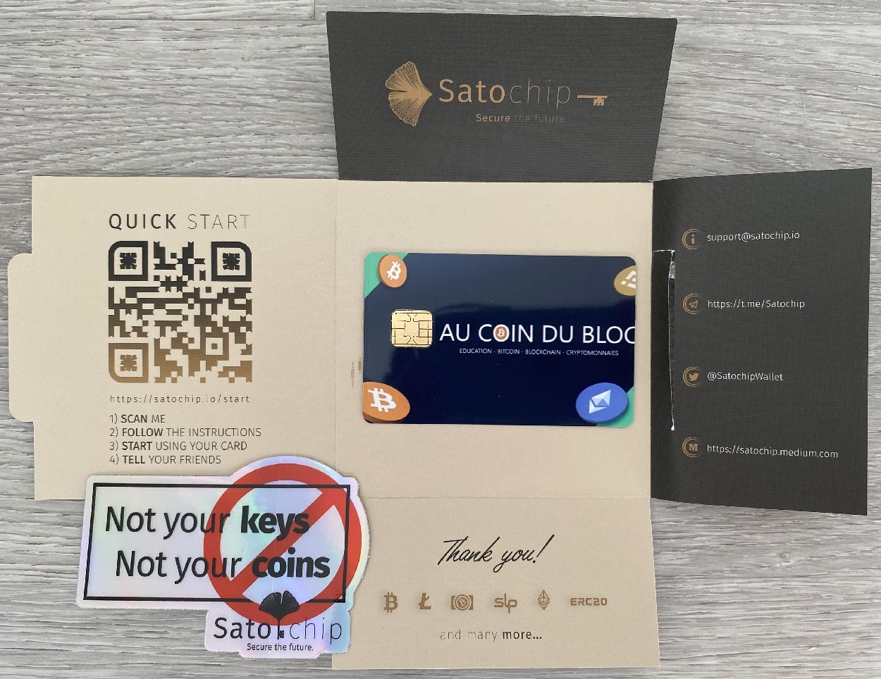 Satochip, le hardware wallet à carte Open Source - Au Coin du Bloc