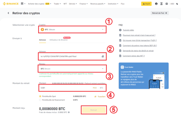 Comment transférer ses cryptos depuis Binance vers un Ledger