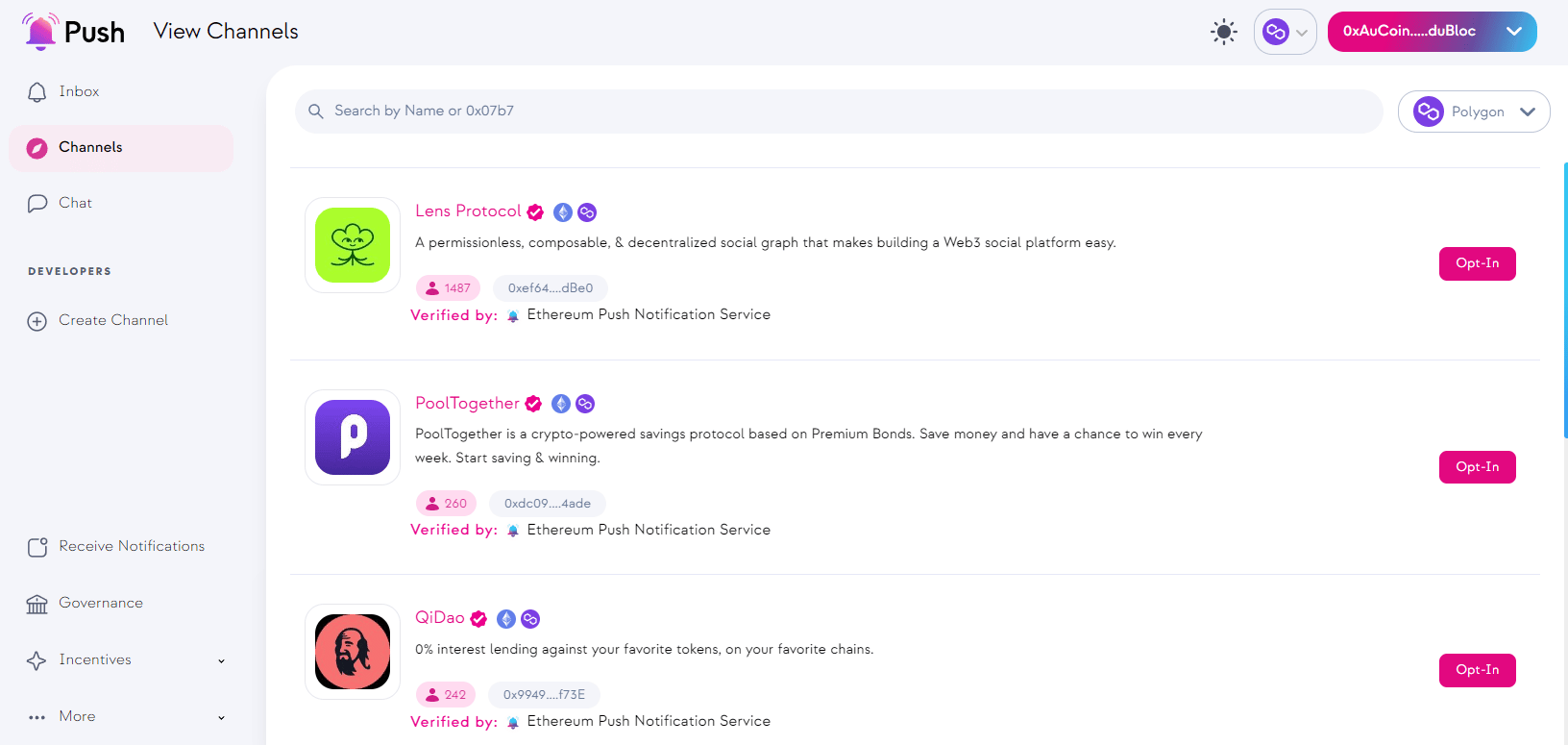 Push Protocol, le protocole de notification décentralisée