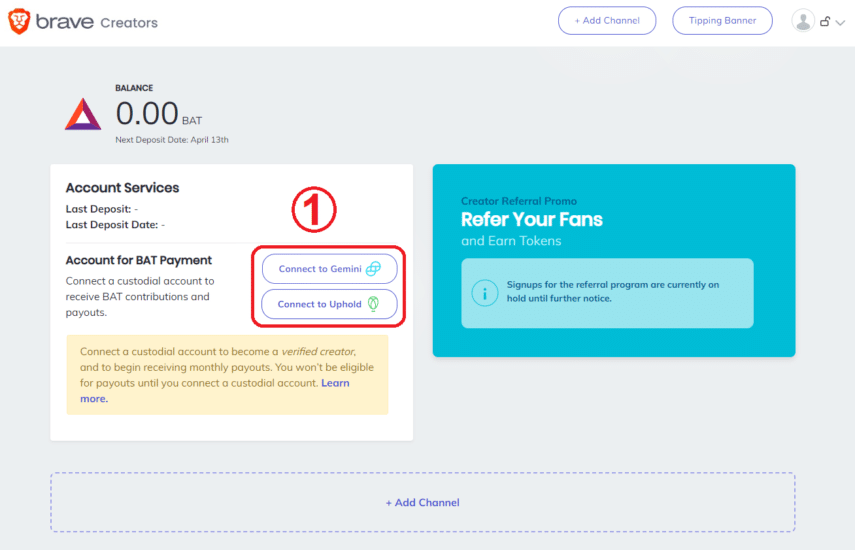 Comment devenir un créateur vérifié sur Brave ? - Au Coin du Bloc