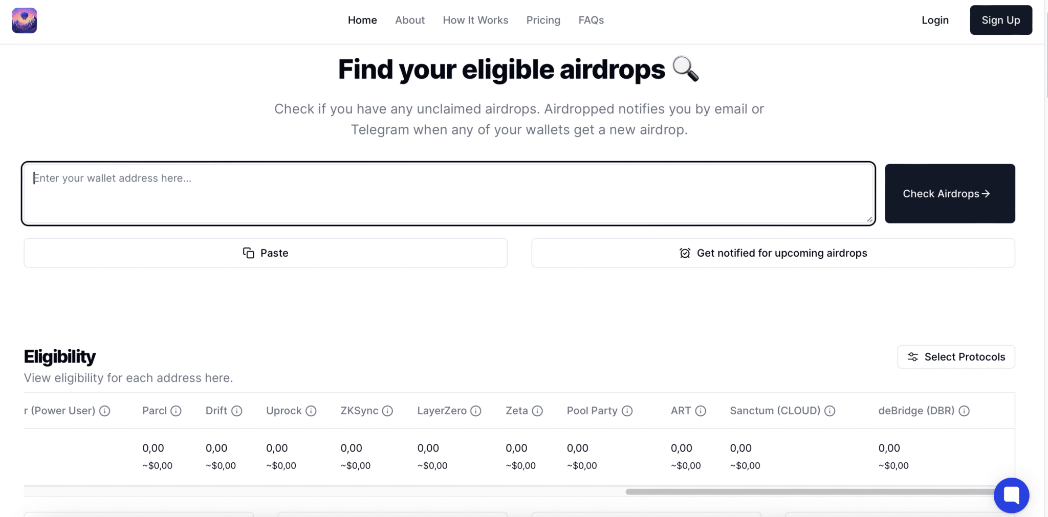 6 outils pour vérifier l'éligibilité de ses adresses aux Airdrops