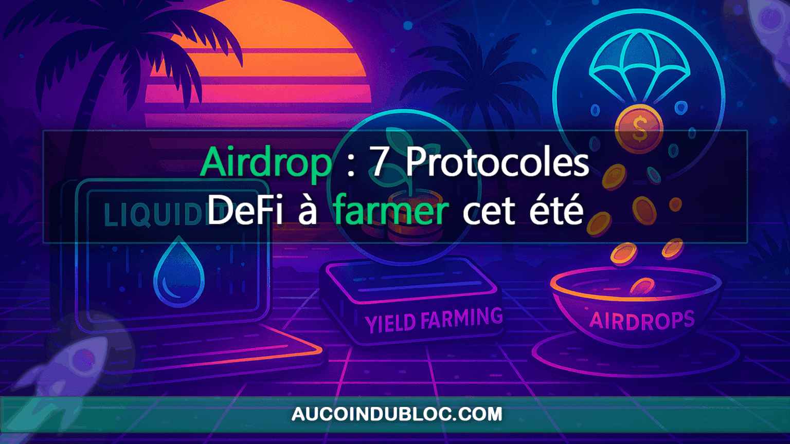 Airdrop : 7 protocoles DeFi sous-côté à farmer cet été - Au Coin du Bloc